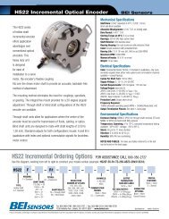 INSTALLATION INSTRUCTIONS FOR HOLLOW ... - BEI Sensors