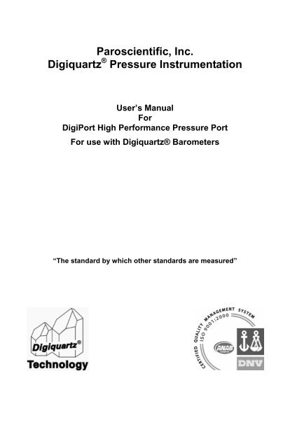 DigiPort - Paroscientific, Inc.