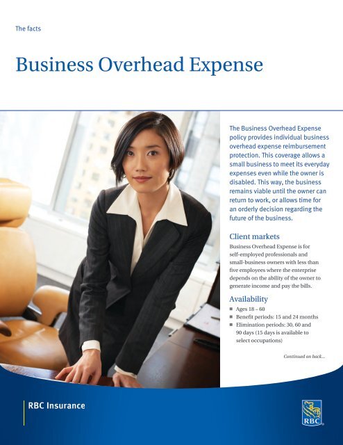 Business Overhead Expense - RBC Insurance