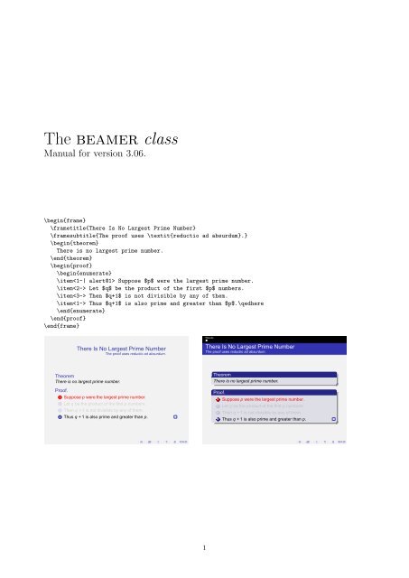 The beamer class - Math-Linux.com