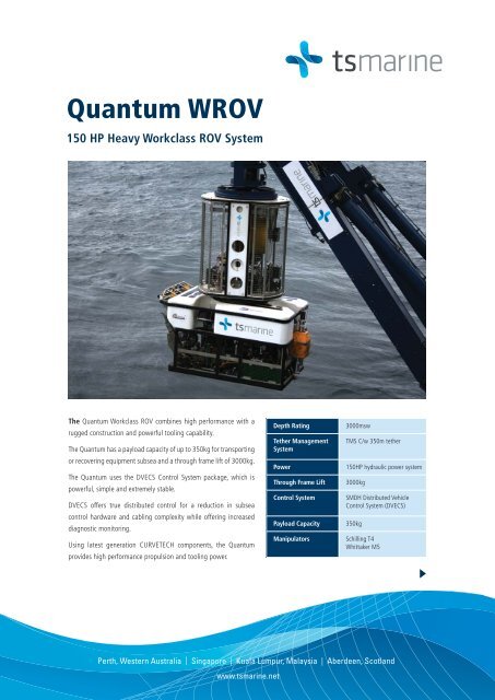 Quantum WROV 150 HP Heavy Workclass ROV System - Fugro-TSM