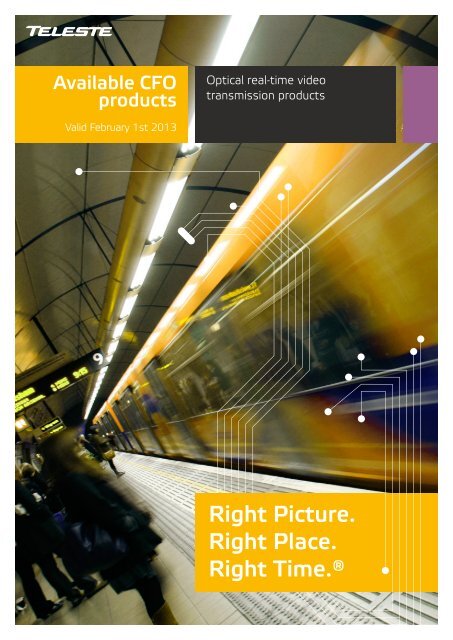 Available CFO products - Teleste