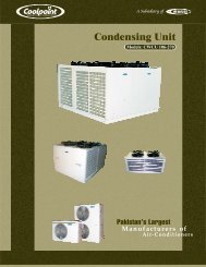 Condenser Specification Sheets
