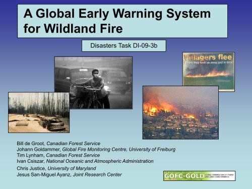 A Global Early Warning System for Wildland Fire - GEO Tasks.org