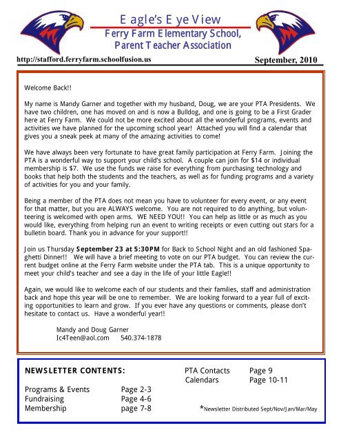 September/October - Ferry Farm Elementary