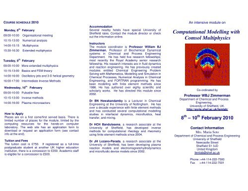 Computational Modelling With Comsol Multiphysics University Of