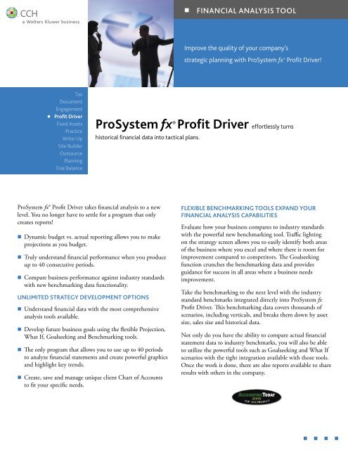 ProSystem fxÂ® Profit Driver - CCH