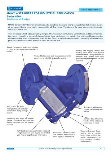 Vactor® “Y” Strainer Gaskets