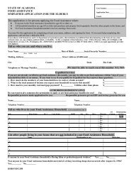 Food Stamp Application - Alabama Department of Human Resources