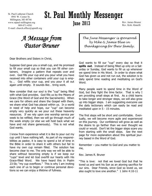 Download File - St. Paul Millington