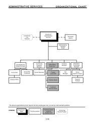 FIRE DEPARTMENT ORGANIZATIONAL CHART