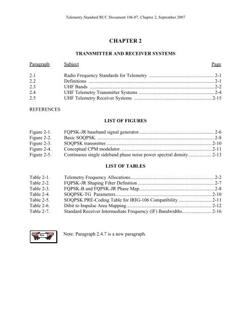 Chapter 2 - IRIG 106