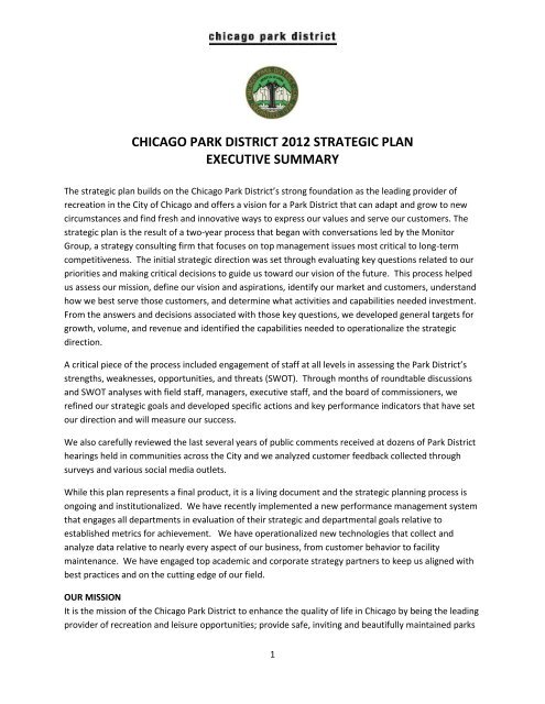 How To Write A Strategic Plan Executive Summary