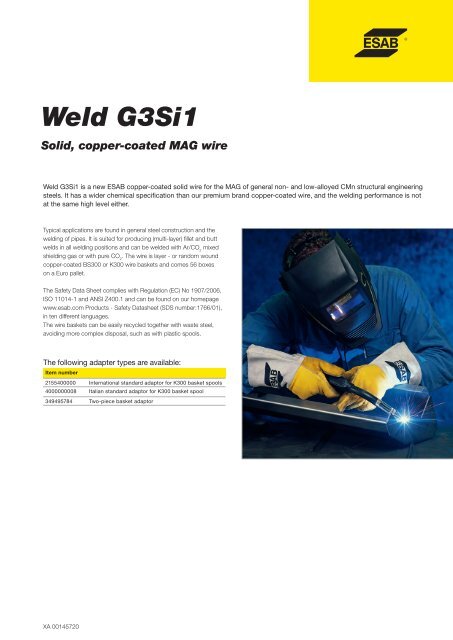 Weld G3Si1