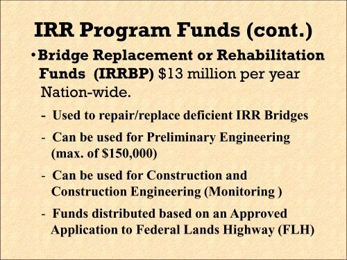 IRR Program