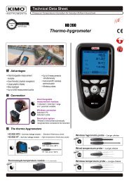 KIMO AMI 300 Data Sheet - Envirolab