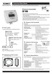 KIMO AMI 300 Data Sheet - Envirolab