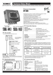 KIMO AMI 300 Data Sheet - Envirolab