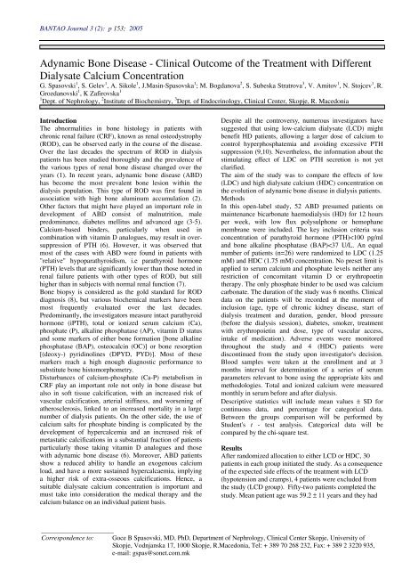 Adynamic Bone Disease