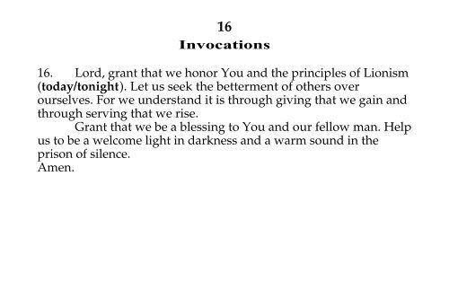 15 Invocations 15. Lord o