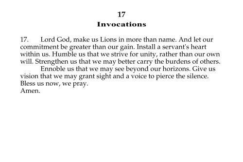 17 Invocations 17. Lord G
