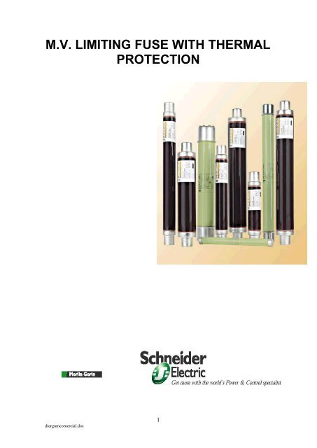 M.V. LIMITING FUSE WITH THERMAL PROTECTION - Schneider
