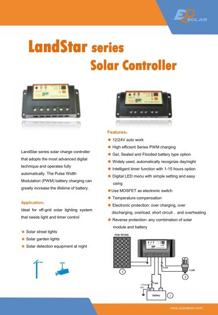 LandStar Series Solar Controller