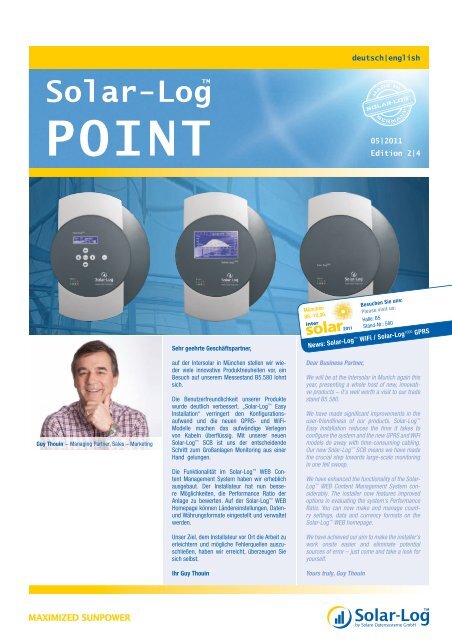 DetAiLS OF the neW SOLAR-LOGâ„¢ SCB