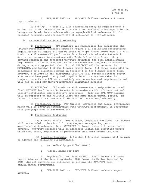 4. Reporting a. PFT/Parti