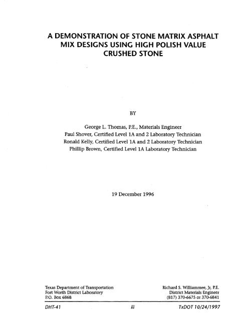 A DEMONSTRATION OF STONE