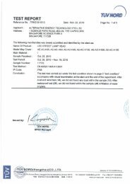TUV Nord Test Report - LED Lighting-Part 1 - Alternative Energy ...