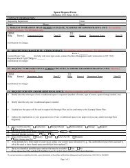 Space Request Form - Facilities