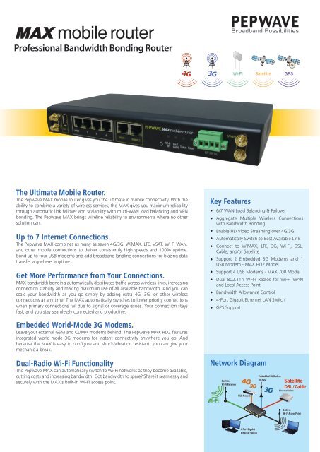 Pepwave Max Data Sheet