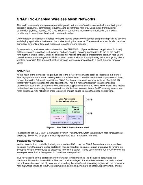 SNAP Pro Whitepaper - Synapse Wireless