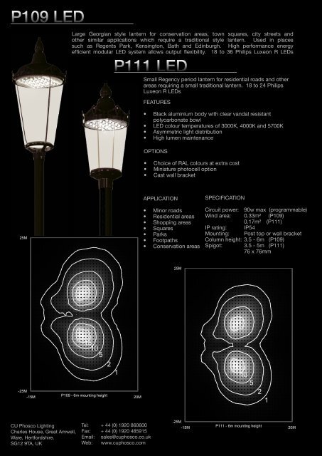 P111 LED P109 LED - CU Phosco