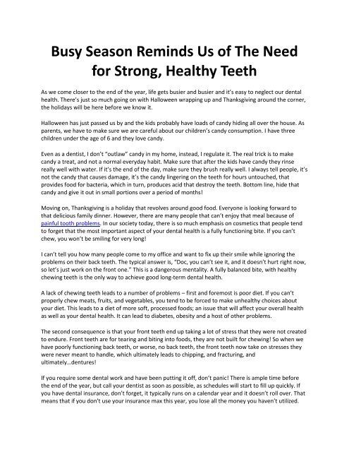 Busy Getting Stronger