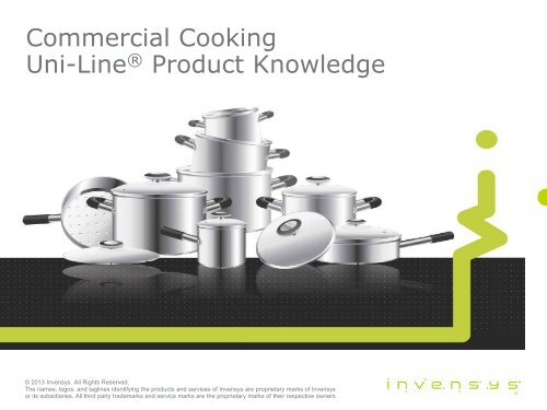 COOKING Commercial Overview - Invensys Controls