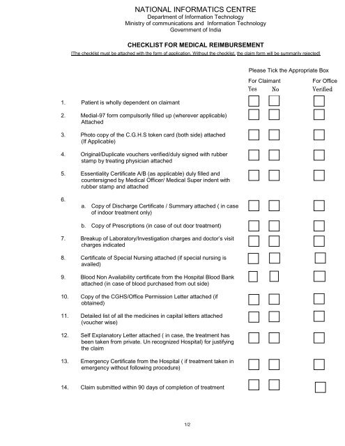 Medical Reimbursement Checklist medical-reimbursement-checklist