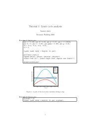 Tutorial: Human gait analysis Answer sheet