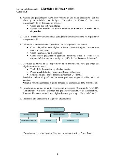 ejercicios PowerPoint.pdf - Universitat de València