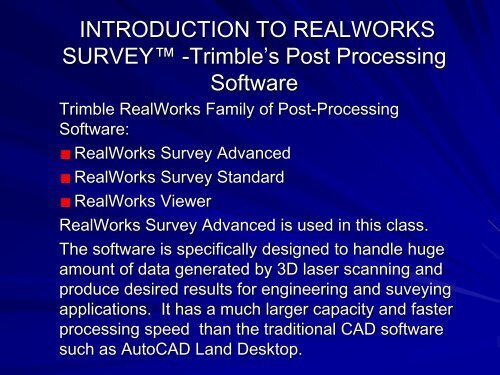 Introduction to RWS