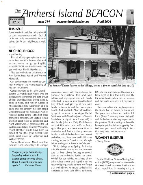 The Amherst Island BEACON