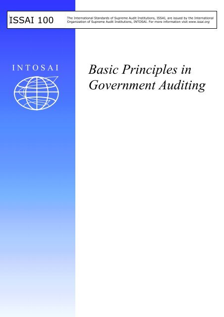 INTOSAI Auditing Standards - ISSAI