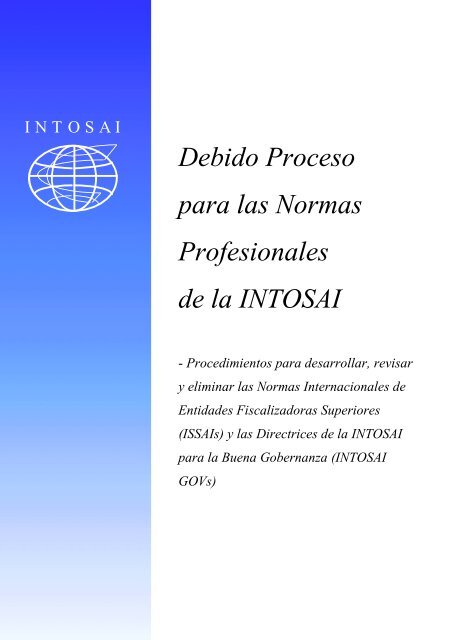 Debido Proceso para las Normas Profesionales de la INTOSAI - ISSAI