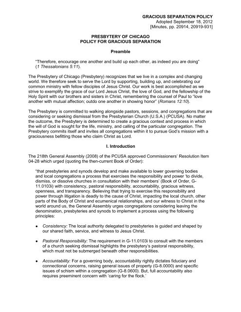 Pastor Severance Agreement Template PDF Template