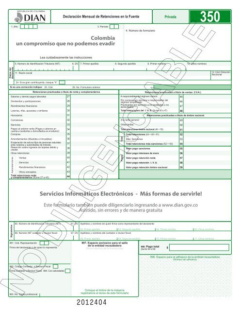 formulario 350 - Actualicese