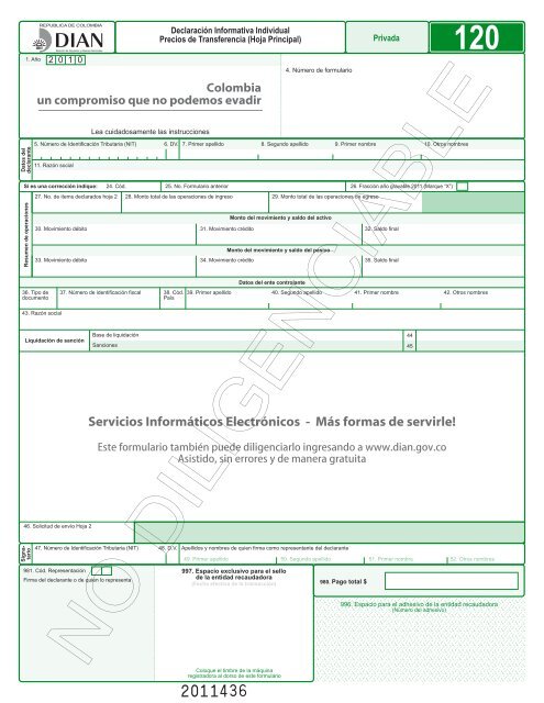 formulario 120 - Actualicese