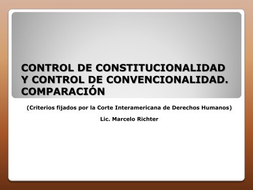 Control de Constitucionalidad - Corte de Constitucionalidad