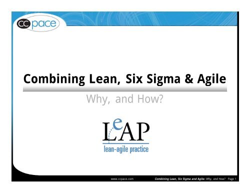 What are Lean Six Sigma and Agile? - LitheSpeed