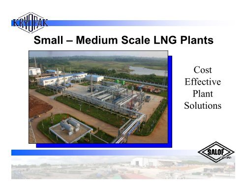 Small â Medium Scale LNG Plants